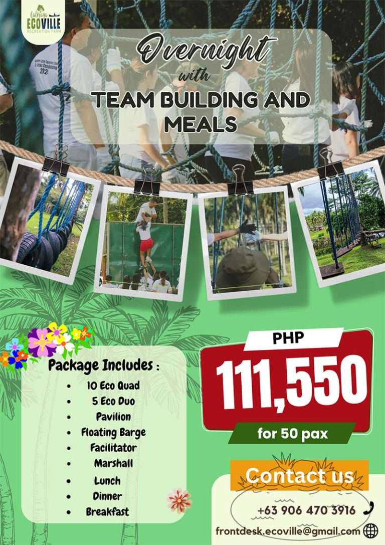 Team Building Package – Caliraya Ecoville Recreation and Farm Resort
